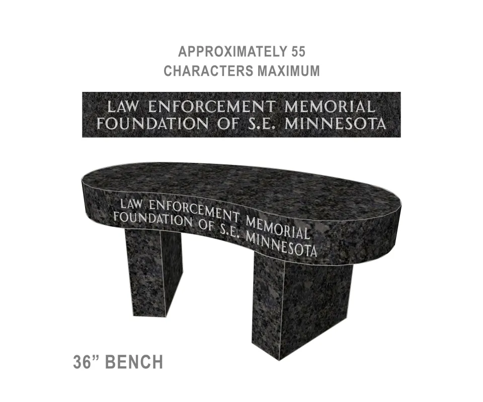 Memorial Benches for Sale - Law Enforcement Memorial Foundation of ...